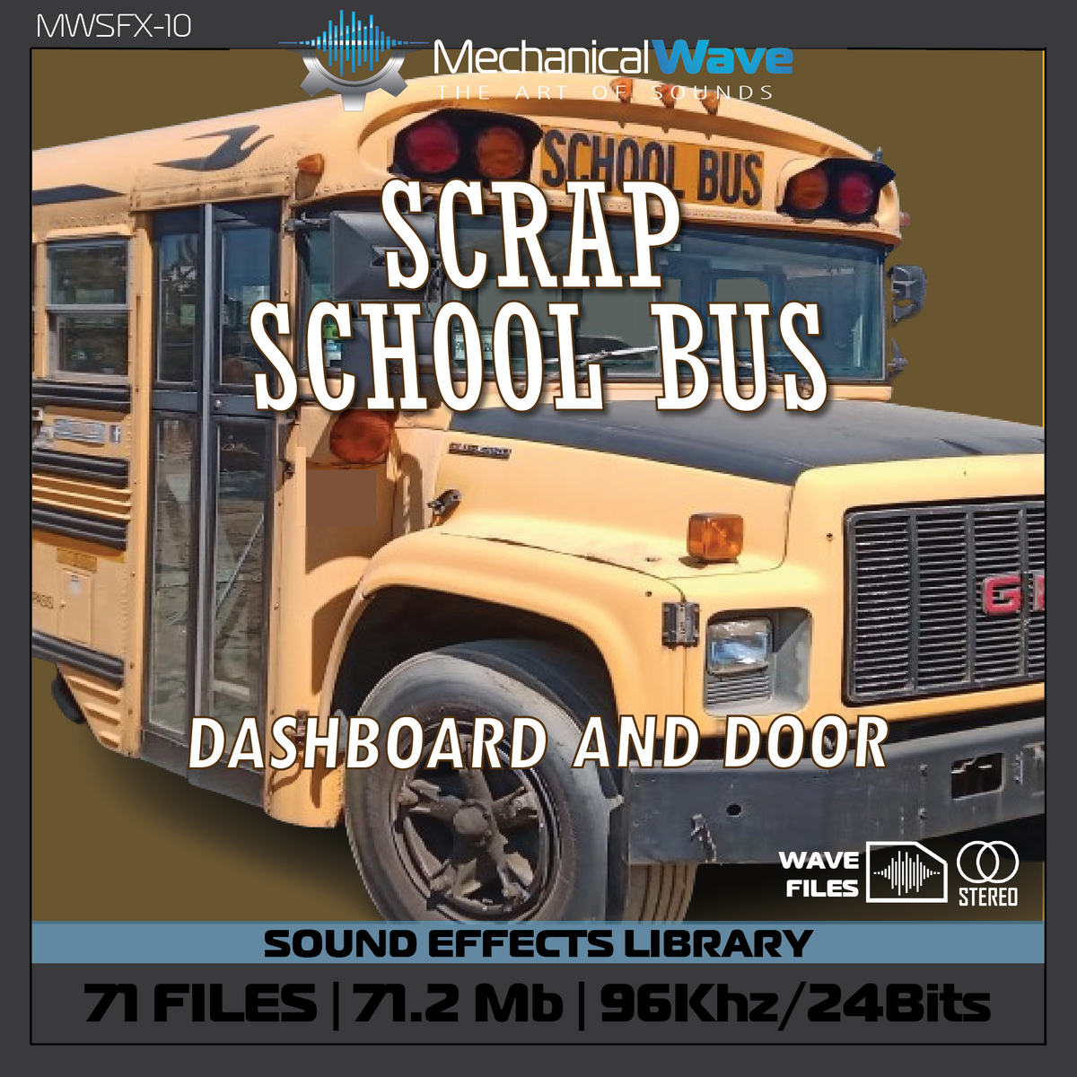 Scrap School Bus - Sound Library - Mechanical Wave SFX